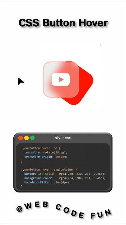 CSS button hover animation with transparent effect #onlinetutorials #cssanimation #shorts #video ...