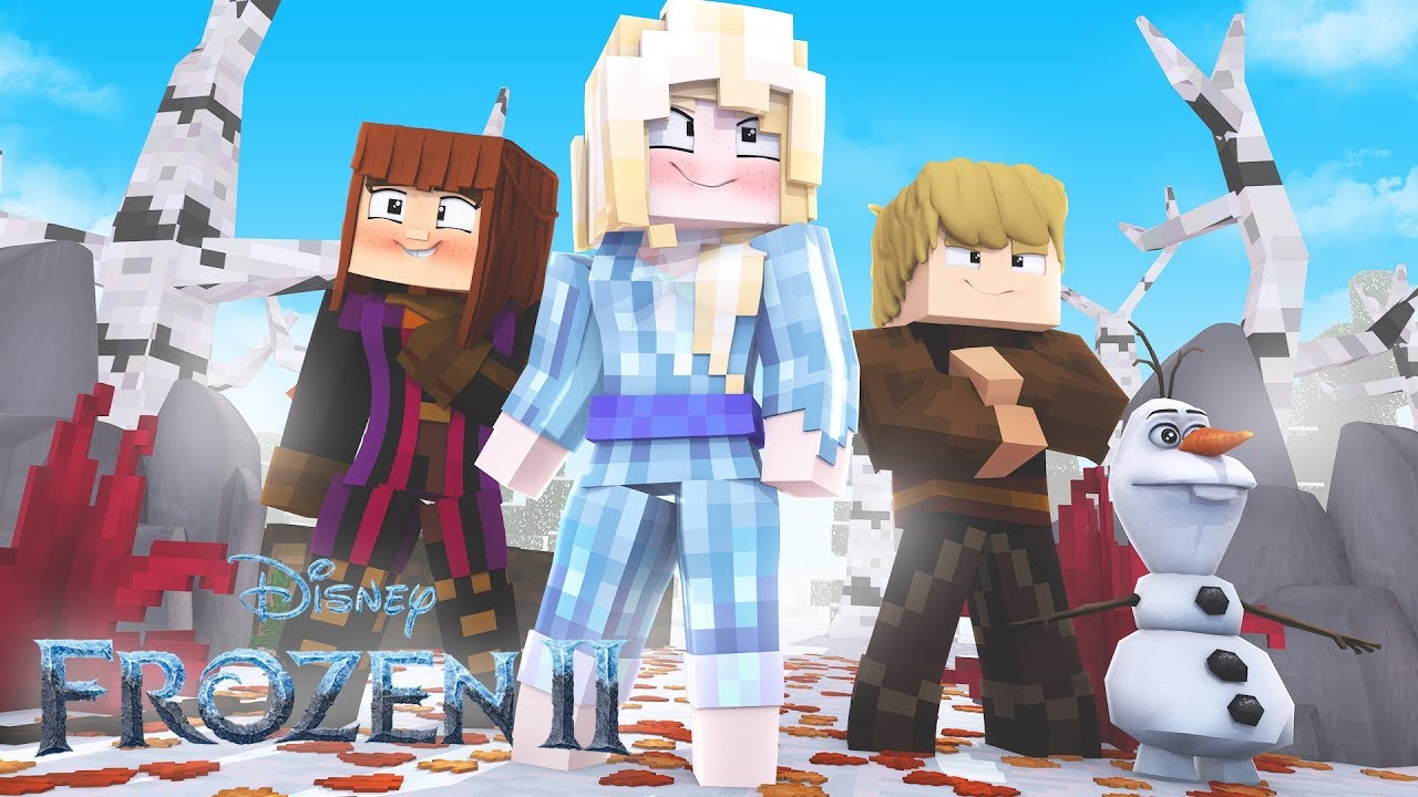 Minecraft : *NOVO* MOD DE FROZEN 2 *Olaf , Elsa , Anna* « Nitro » - YouTube