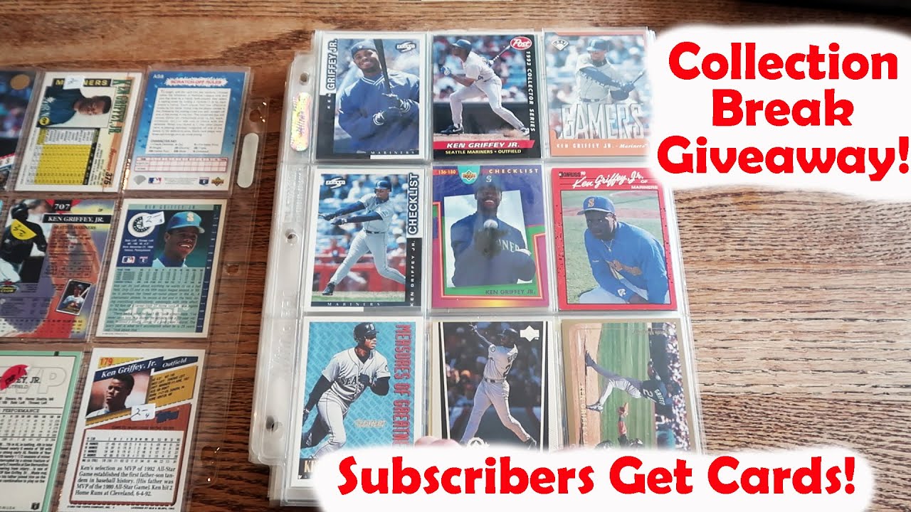 Collection Break Giveaway! Be a Subscriber & Get Cards! - YouTube