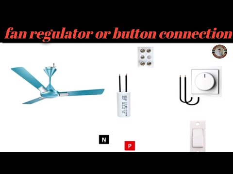 ceiling fan connection/fan regulator capacitor connection - YouTube