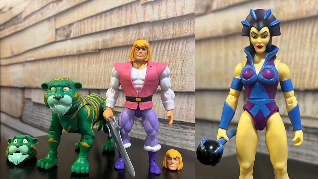 New Masters of the Universe cartoon action figures Prince Adam Cringer ...
