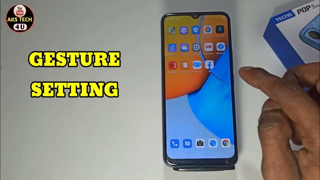 How To Hide Navigation Button in Tecno Pop 5 Pro | Tecno Pop 5 Pro Gesture Setting On कैसे करें ...