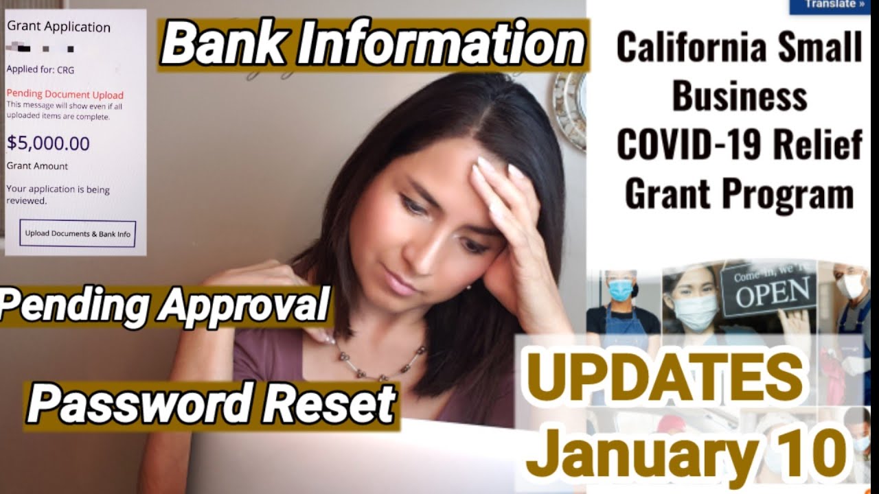 California COVID-19 RELIEF GRANT PROGRAM | Pending Approval | Password ...