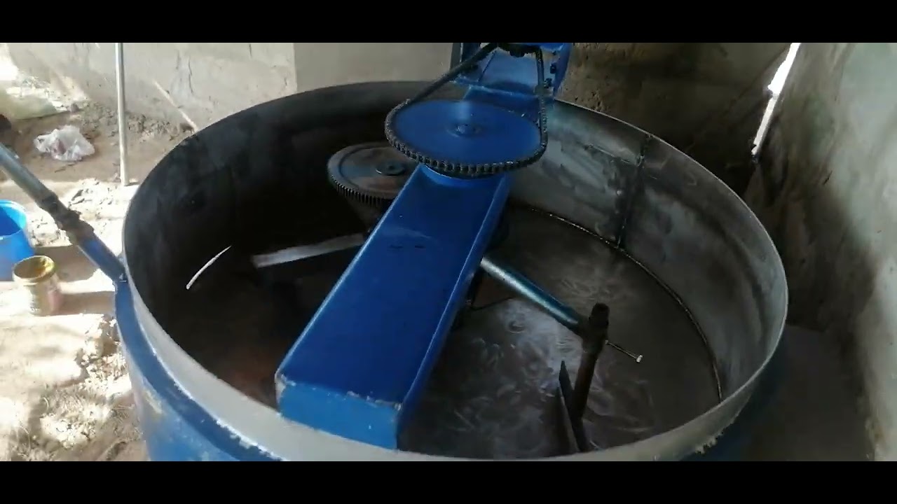 Gari frying machine installed At a factory in Kumasi Ghana. - YouTube