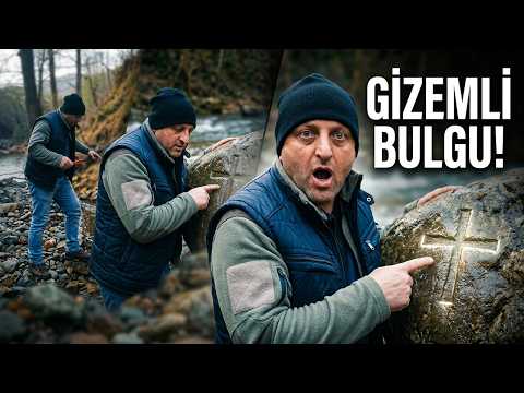 I FOUND A CROSS TREASURE SIGN AT THE WATER LEVEL IN THE STREAM! WE EXPERIENCED MYSTERIOUS EVENTS!