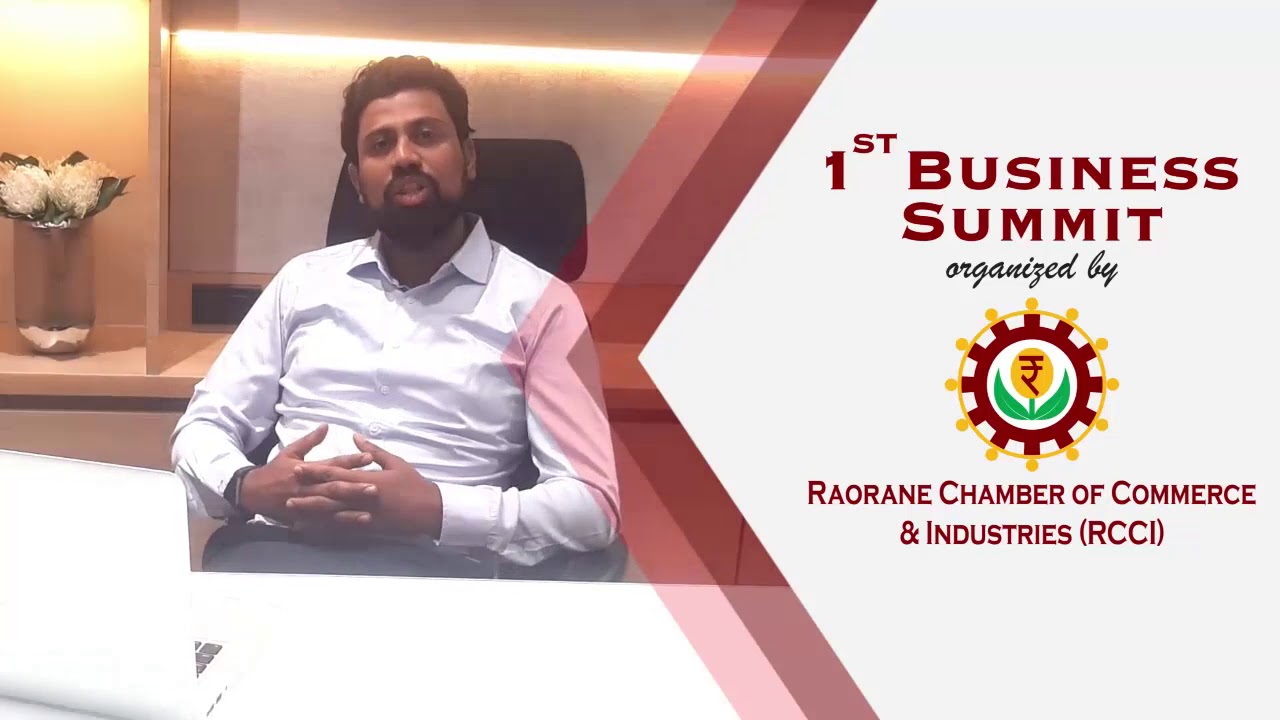 Raorane First Business Summit - Sushant Raorane briefing the summit ...