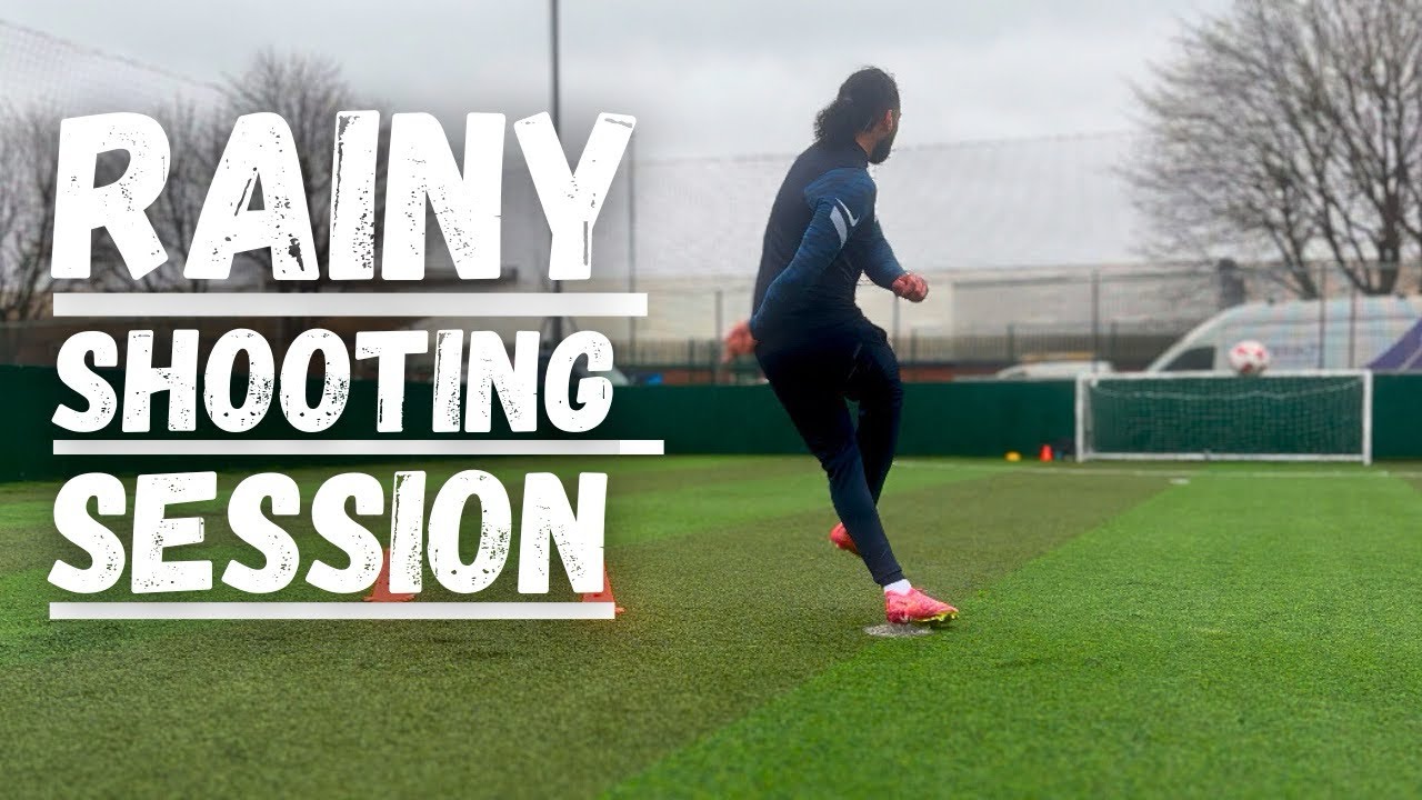 FULL SHOOTING TRAINING SESSION IN THE RAIN | Improve Your Finishing ...