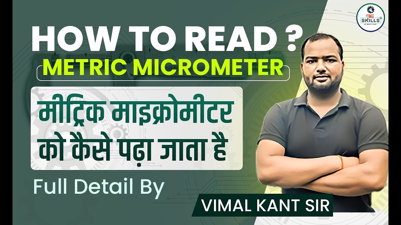How to Read Metric Micrometer with Vernier Scale? Metric Micrometer ...