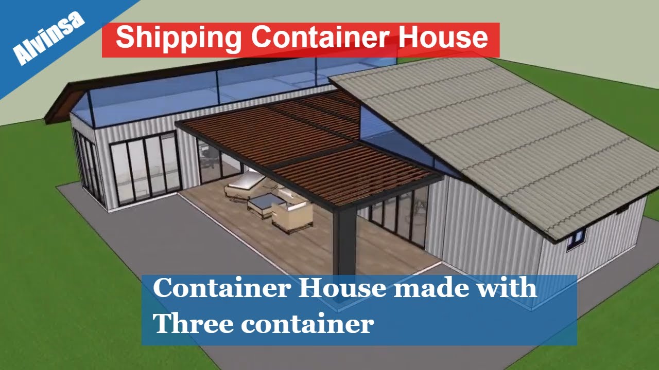 Container House made with three container - amazing container home ...