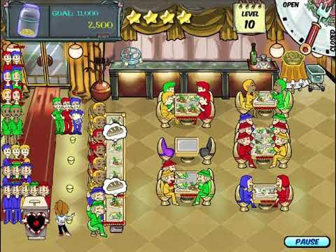 Diner Dash Level 4-10 - YouTube