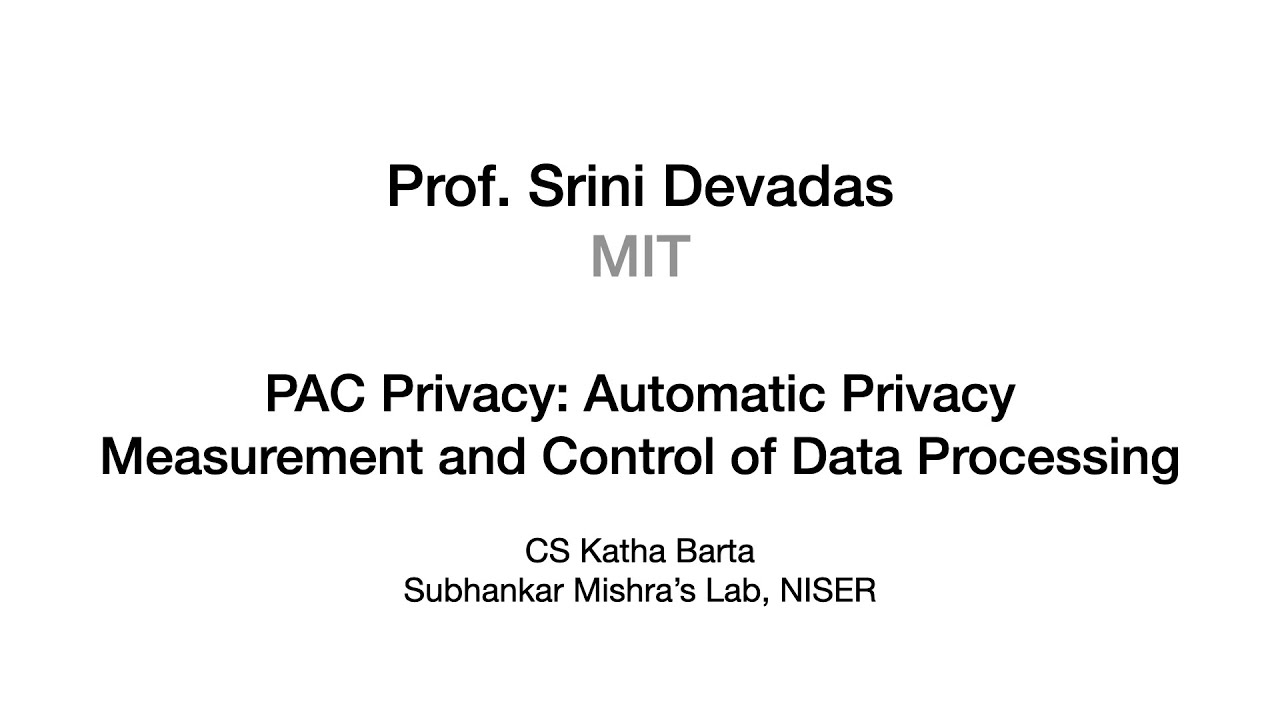 CS Katha Barta | Prof Srini Devadas, MIT - YouTube