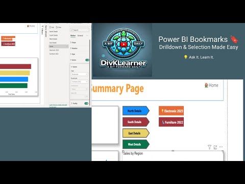 Power BI Bookmarks Tutorial | Drillthrough, Selections & Home Reset ...