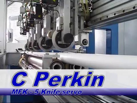Perkin Multi-Knife spiral paper tube making machine - YouTube