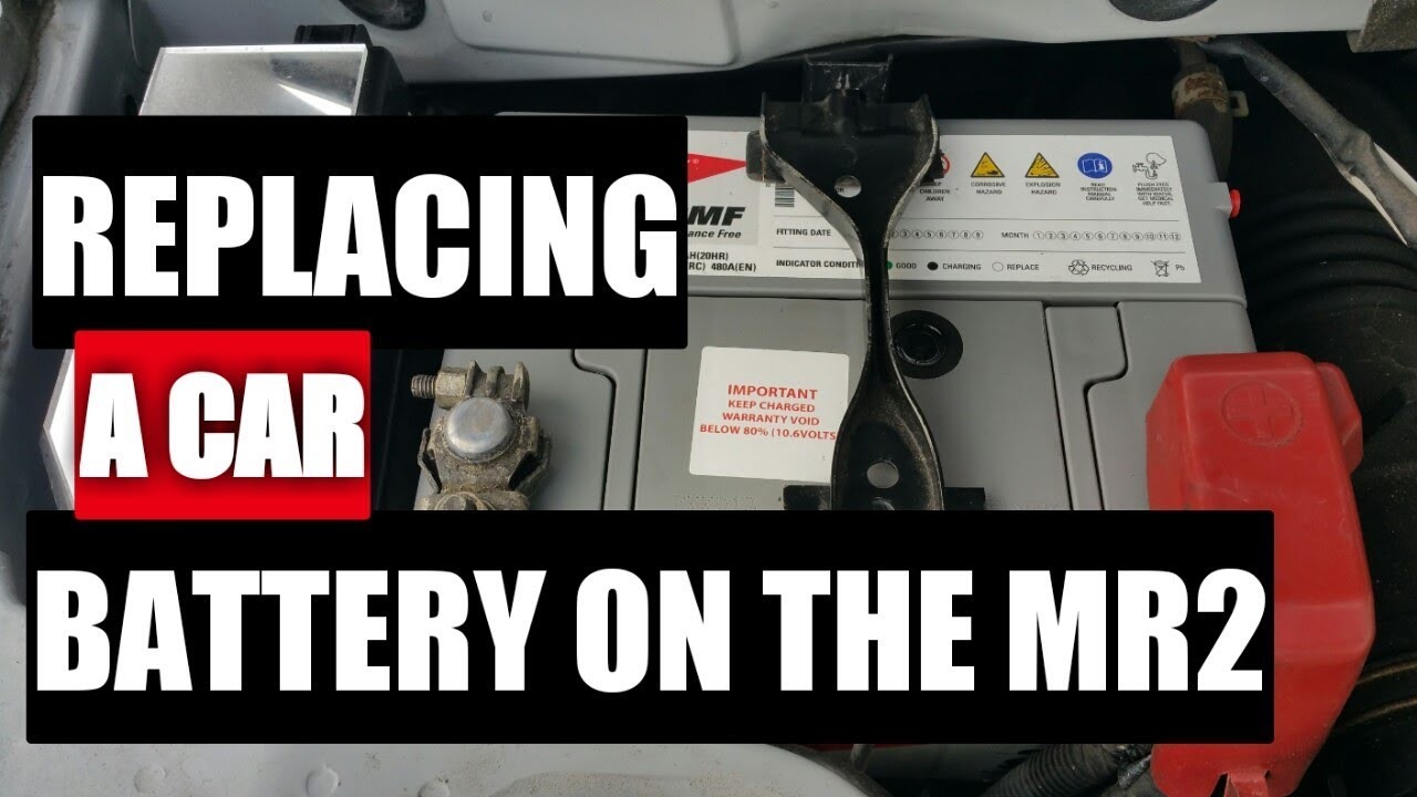 Changing the battery on a Toyota MR2 - YouTube