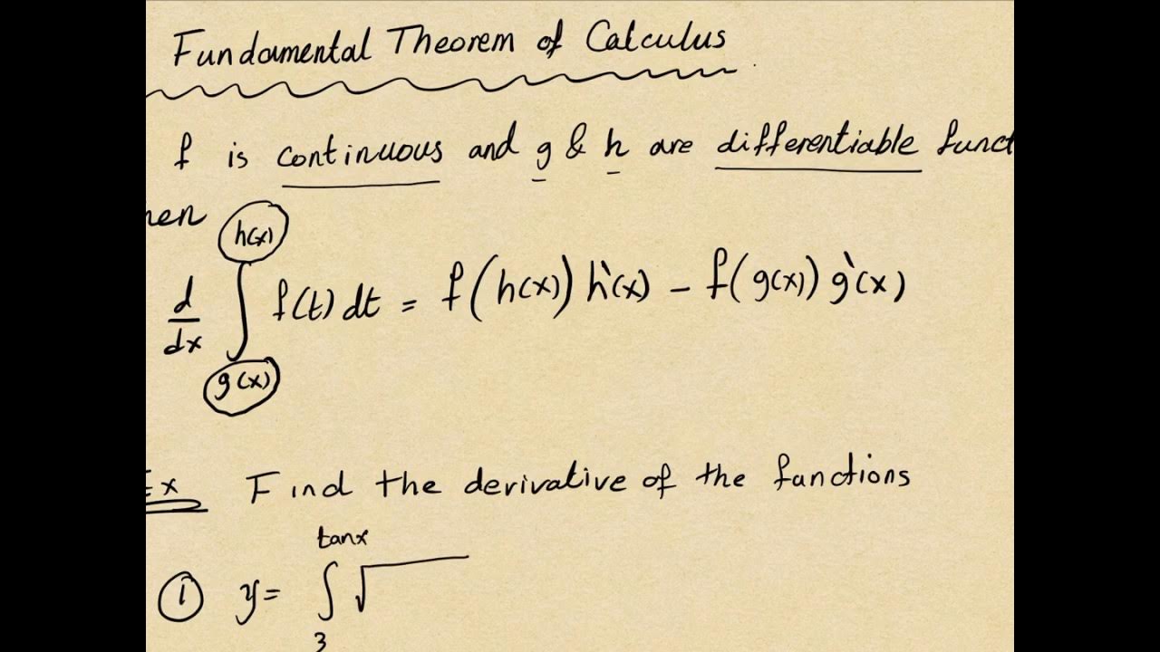 Lecture#44(The Fundamental Theorem of Calculus) - YouTube
