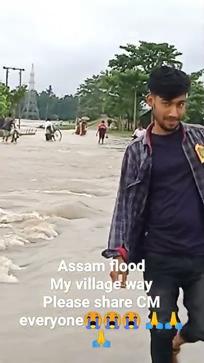 Assam flood my village way destroyed #shorts #goddubhai - YouTube