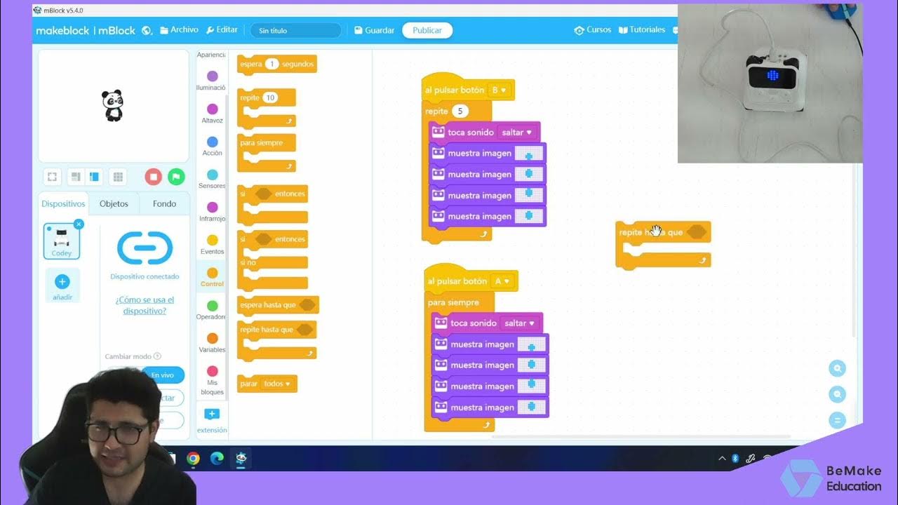 Curso básico Codey Rocky #6 | Loops, avanzar y retroceder - YouTube