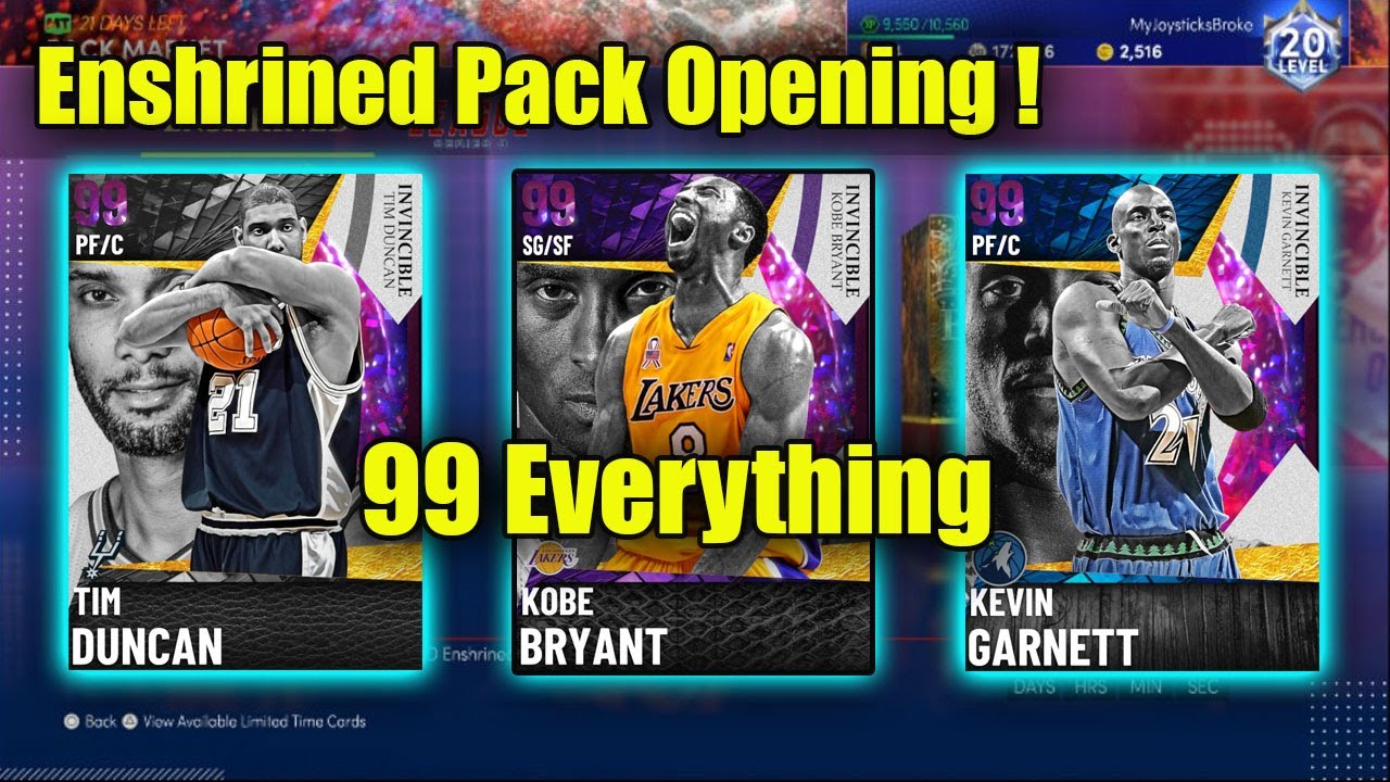 Invincible Kobe Pack Opening ! NBA 2k21 MyTeam - YouTube