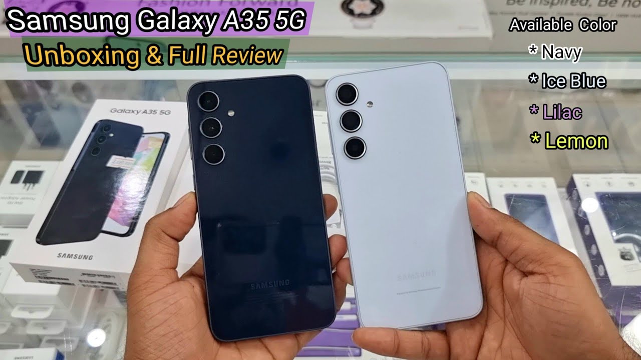 New Samsung Galaxy A35 5G Unboxing & Specifications - YouTube
