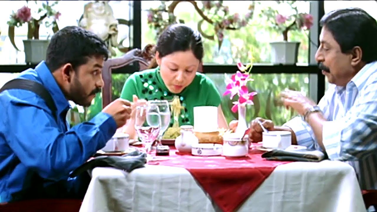 ഭക്ഷ്ണം ആദ്യമായിട്ട് കാണുന്നത് പോലെയുണ്ട് | Sreenivasan | Arabikatha ...