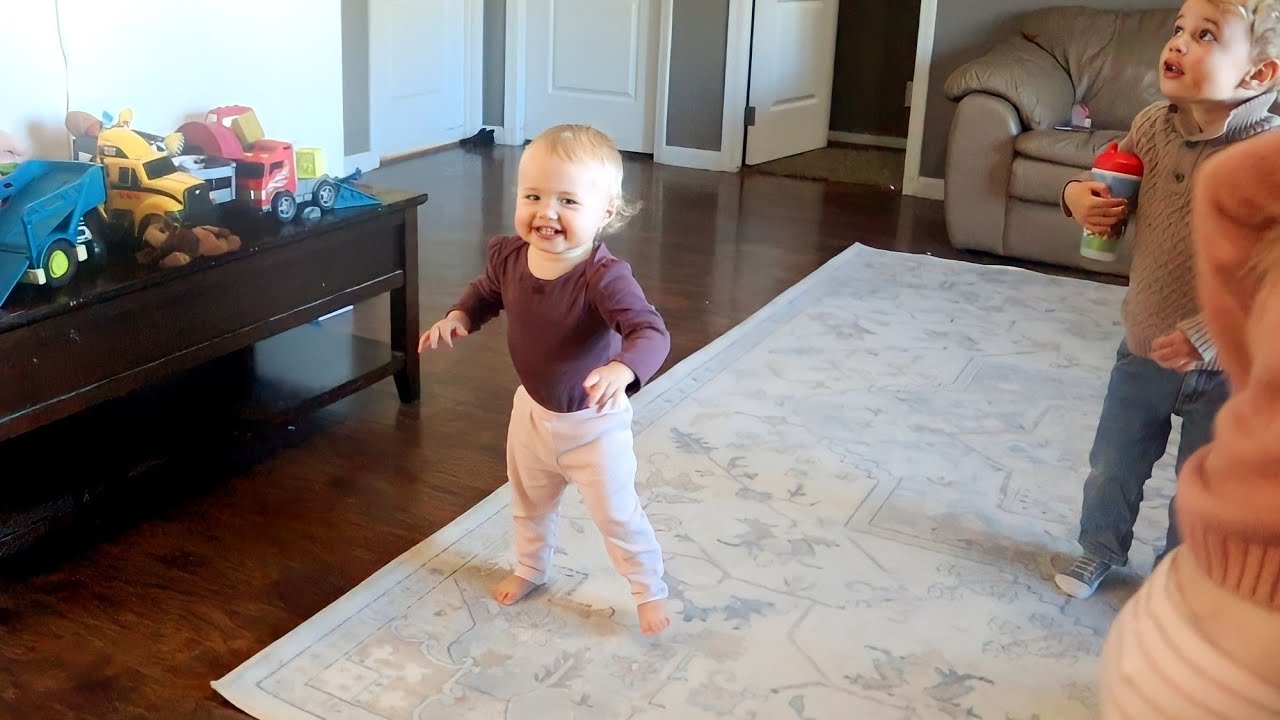 Baby Aubrey Dances the Monkey Dance While She Walks! A New Dream Comes ...