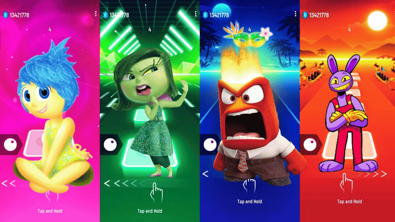 Inside Out Joy vs Disgust vs Anger vs The Amazing Digital Circus Jax ...