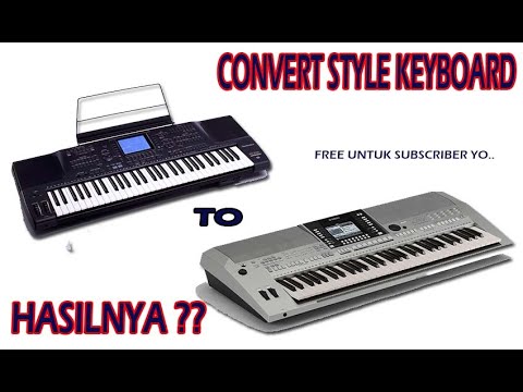 CONVERT STYLE KEYBOARD TECHNICS KN2000 KE YAMAHA PSR SERIES 710 ...