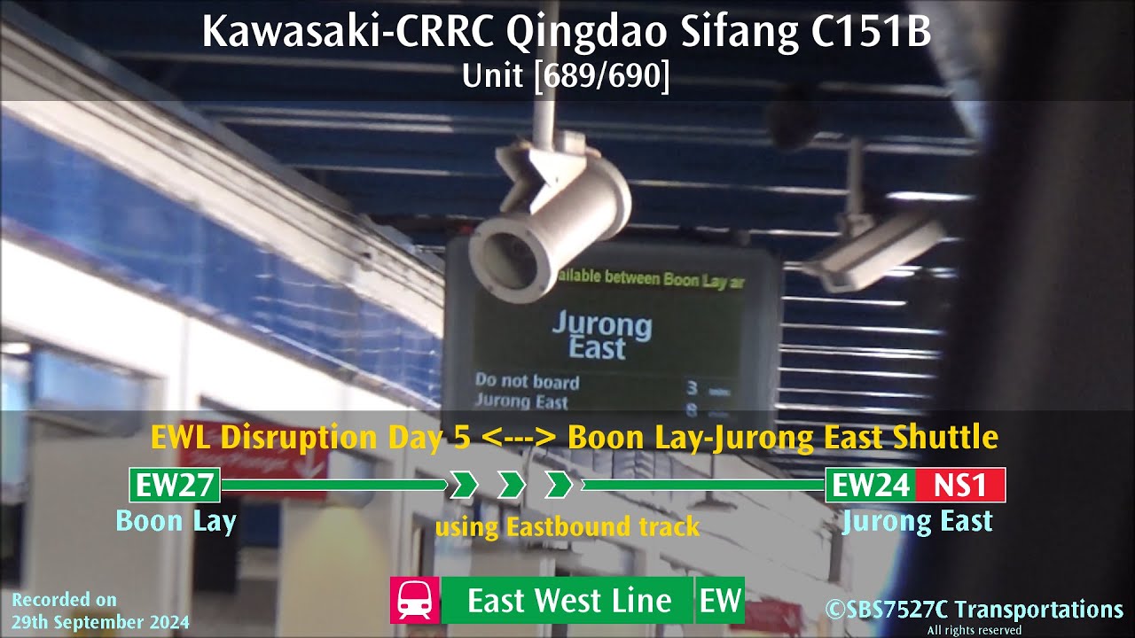 EWL Disruption Day 5 - Boon Lay-Jurong East Shuttle (to Jurong East ...