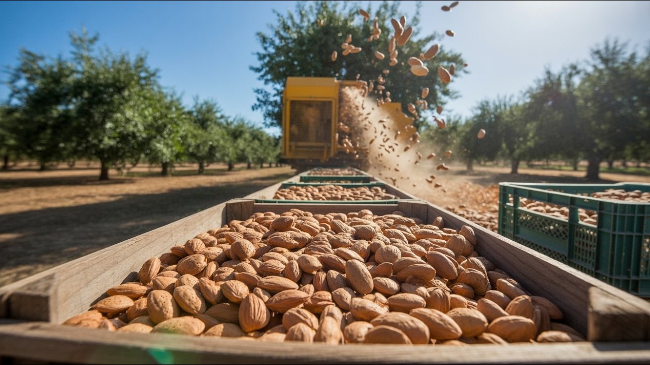 How Almonds Are Grown and Harvested – You’ve Never Seen It Like This ...