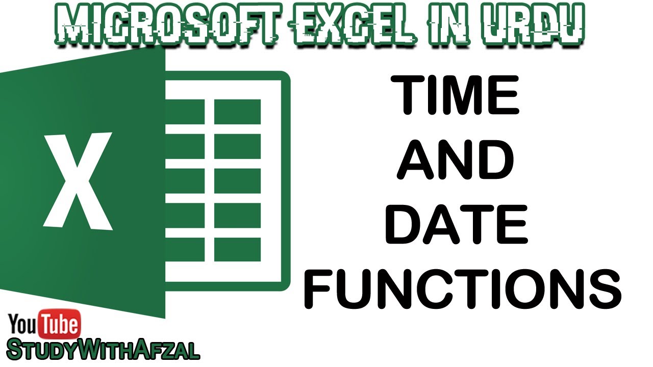 Microsoft Excel In Urdu Time And Date Function In Excel Time And Microsoft Excel In Urdu Time And Date Function In Excel Time And