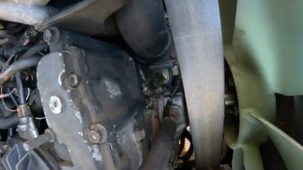 7.3 Powerstroke Engine Coolant Temp sensor replacement - YouTube