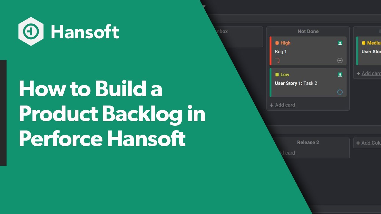 How to Build a Product Backlog in Perforce Hansoft - YouTube