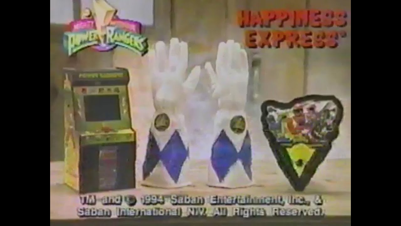 1994 Mighty Morphin Power Rangers Happiness Express Toy Commercial ...
