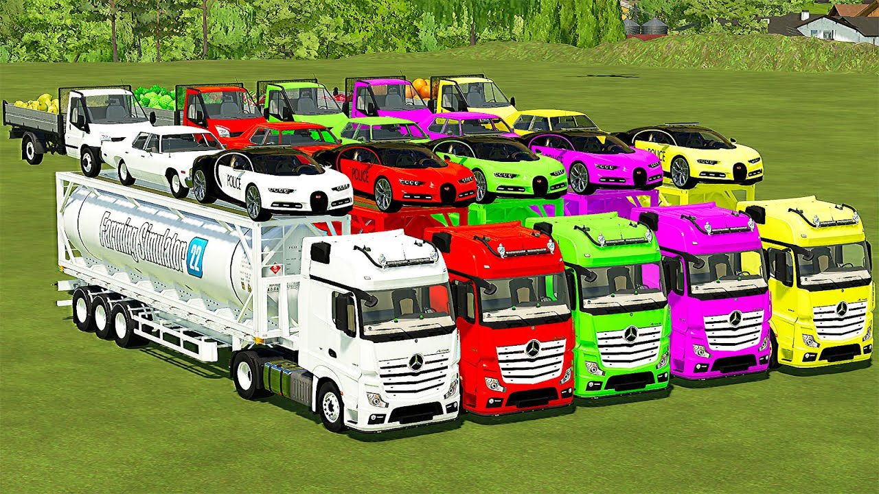 DELIVERING BUGATTI, DODGE, MULTI FRUITS & SUGARBEET HARVESTING! Farming ...