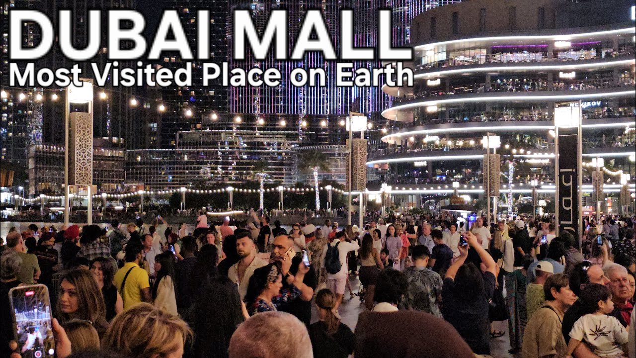 DUBAI UAE 4K: Amazing City Center! Crowded Dubai Mall, Downtown Dubai ...