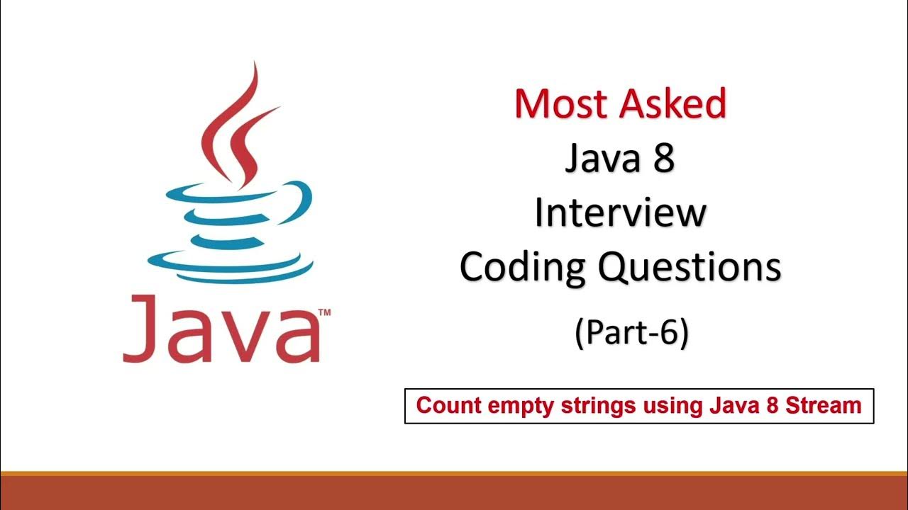 Java 8 Coding Interview Question Part 6 Most Asked Question Using
