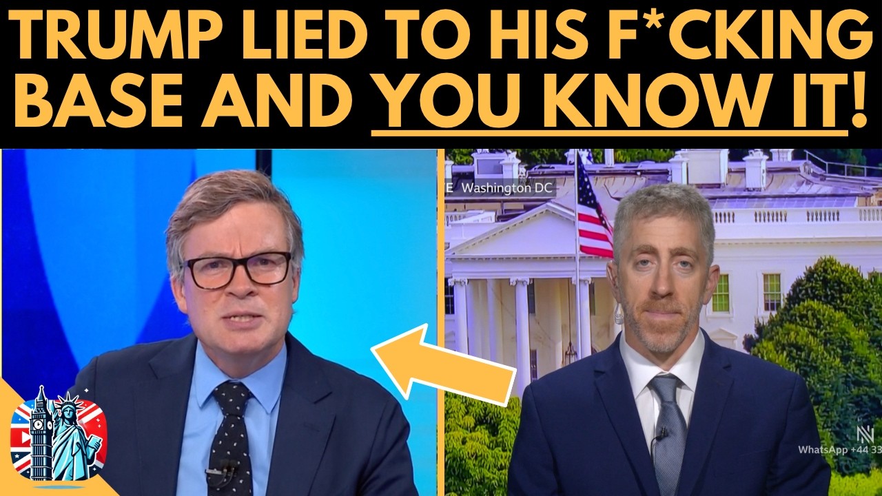 UK Reporter Makes MAGA Journalist FALL APART When Pressed On Trump ...