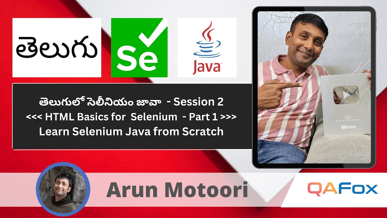 Html Basics For Selenium Automation Part 1 Session 2 Selenium Java 8142