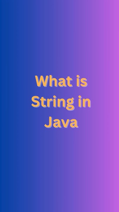 What Is String In Java Shorts Javaprogramming Strings Objectorientedprogramming Education