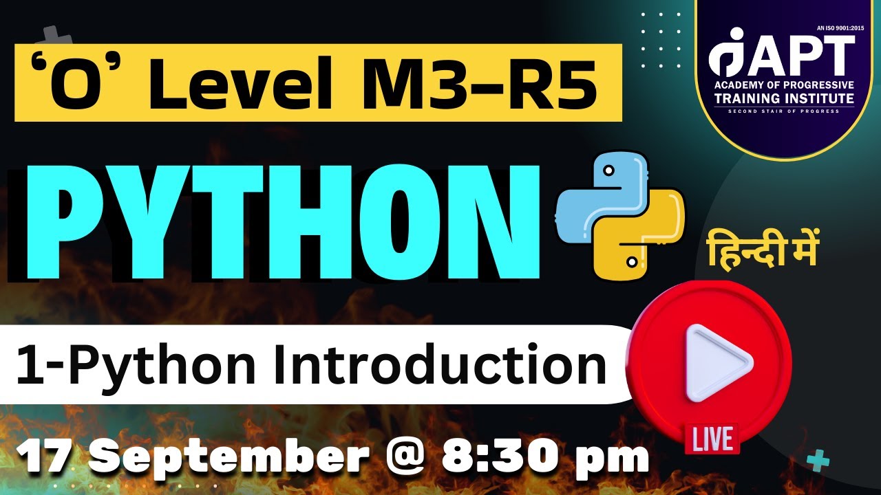 51st LIVE Class for PYTHON | O Level | M3-R5 - YouTube