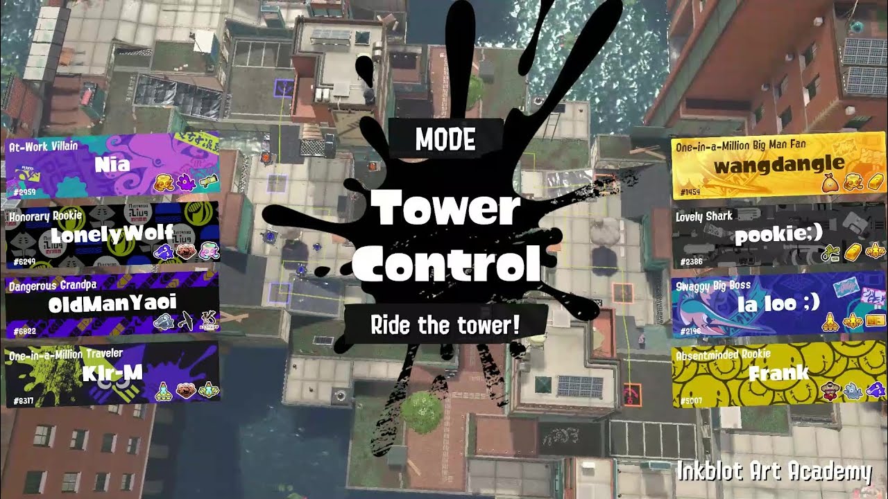 Splatoon 3 Gameplay 127 Tower Control Anarchy Battle On Inkblot Art ...