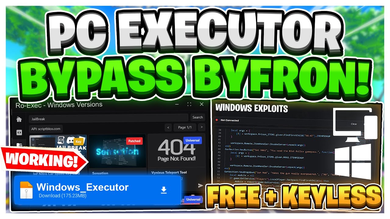 BEST Free Roblox Executor for Windows - Roblox Byfron Bypass - How to ...