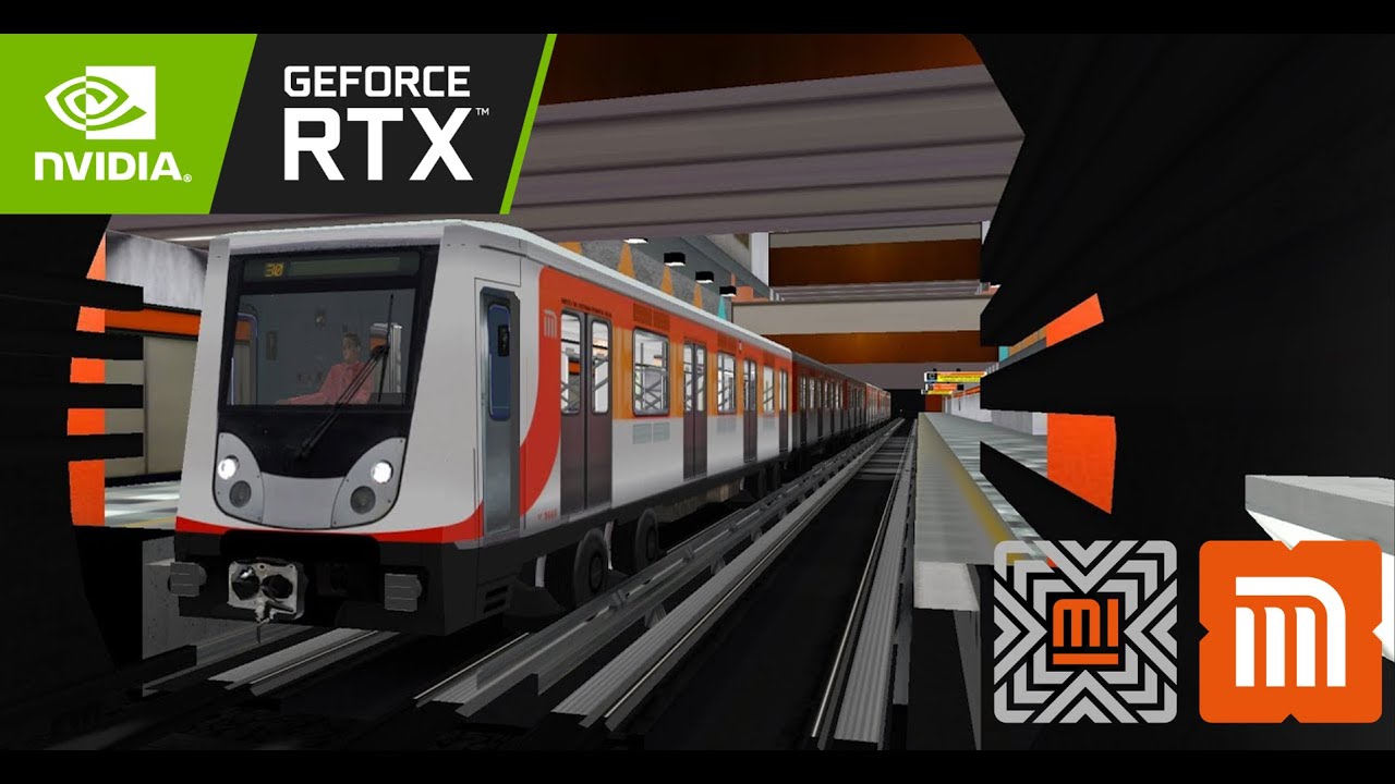 RAY-TRACING OpenBVE CDMX NM-02 Línea 7 STC [60 FPS] - YouTube