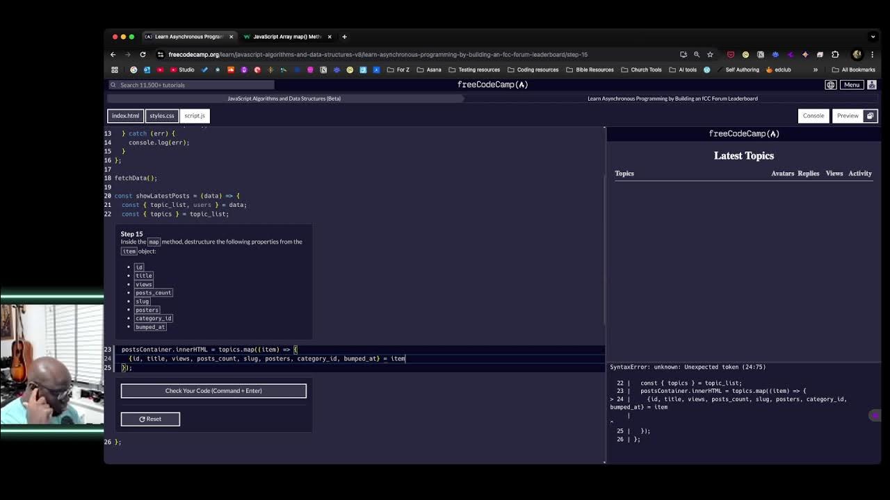 Turning Up Day 353 Building a leaderboard with Asynchronous Javascript pt 5 - YouTube