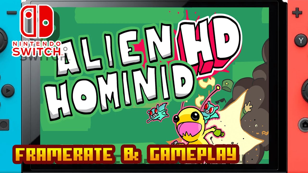 Alien Hominid HD - (Nintendo Switch) - Framerate & Gameplay - YouTube