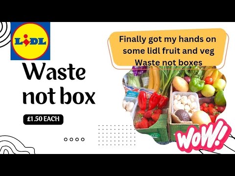 lidl fruit and veg waste not box. I finally got my hands on a couple ...