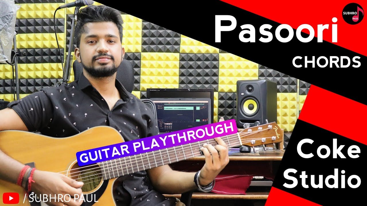 Pasoori Nu Guitar Cover | Coke Studio Pasoori | Guitar Chords Lesson ...