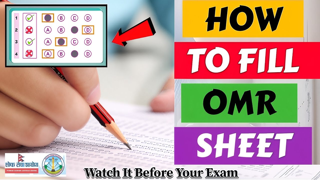 How To Fill Up PSC OMR Answer Sheet | Loksewa Ko Answer Sheet Kasari ...
