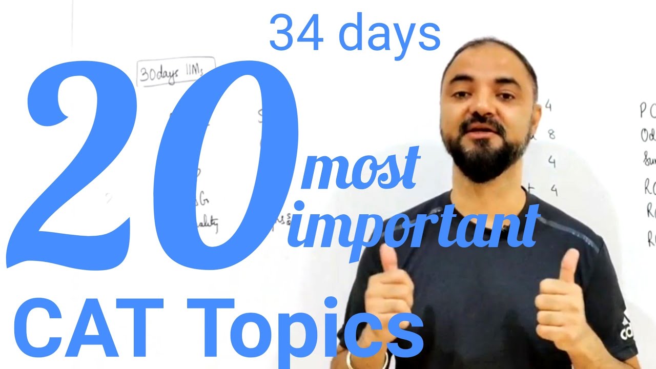 D34 20 Most Important CAT Topics d34-20-most-important-cat-topics