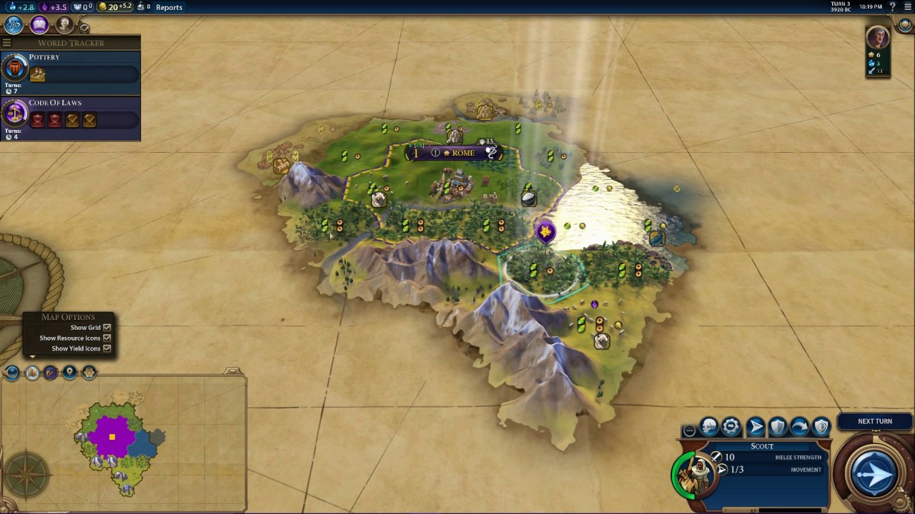 Civ VI Rome Ep 1 - RIP Scott The Scout - YouTube